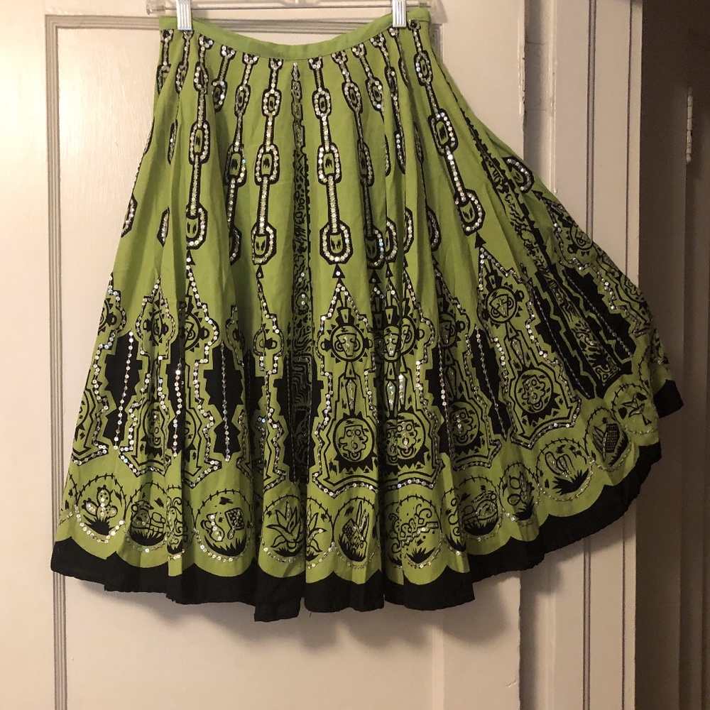 1950's Style Circle Skirt Chartreuse - Gem